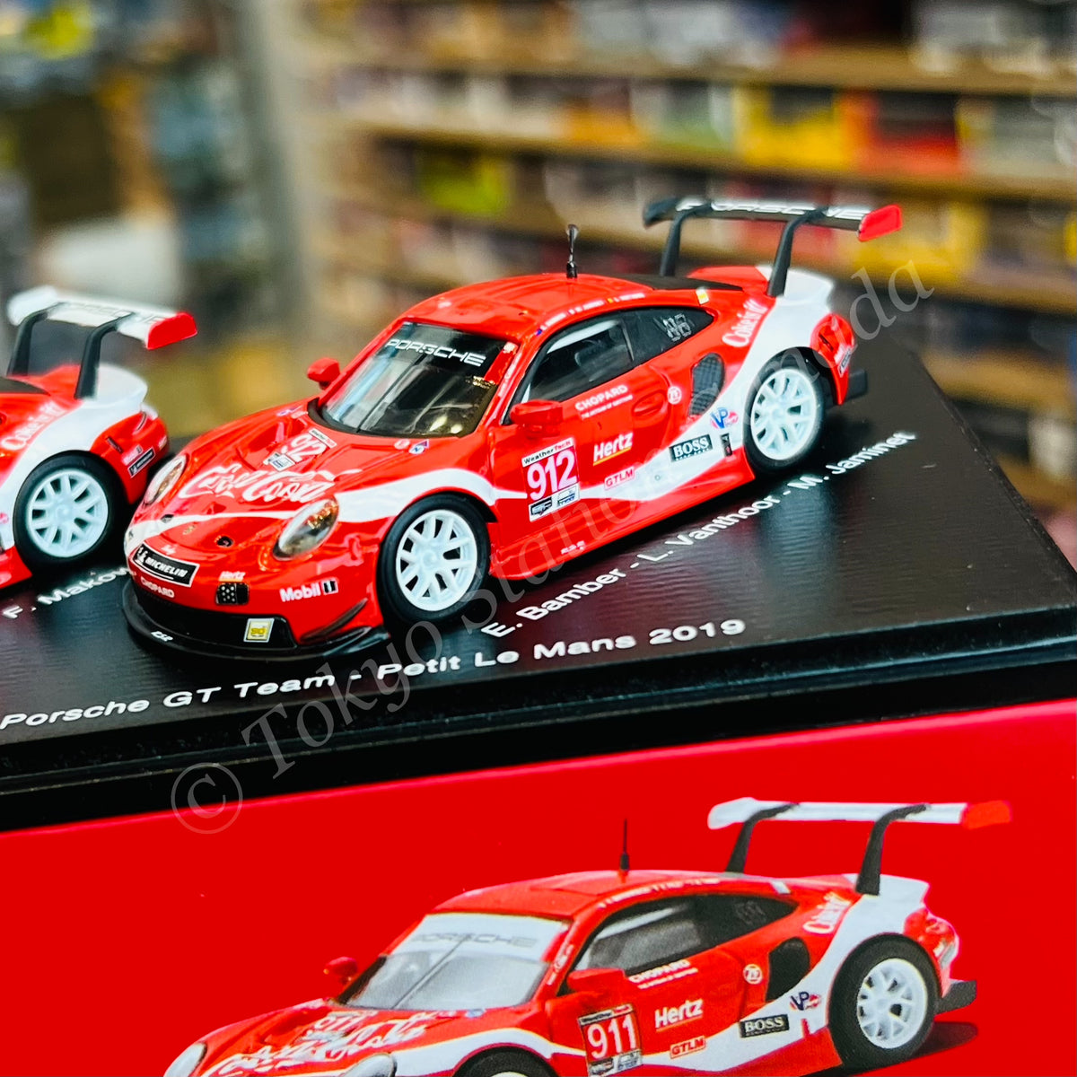 SPARKY x TINY 1/64 PORSCHE 911 RSR 2019 COCA-COLA #911 #912 PETIT LEMA – Tokyo Station