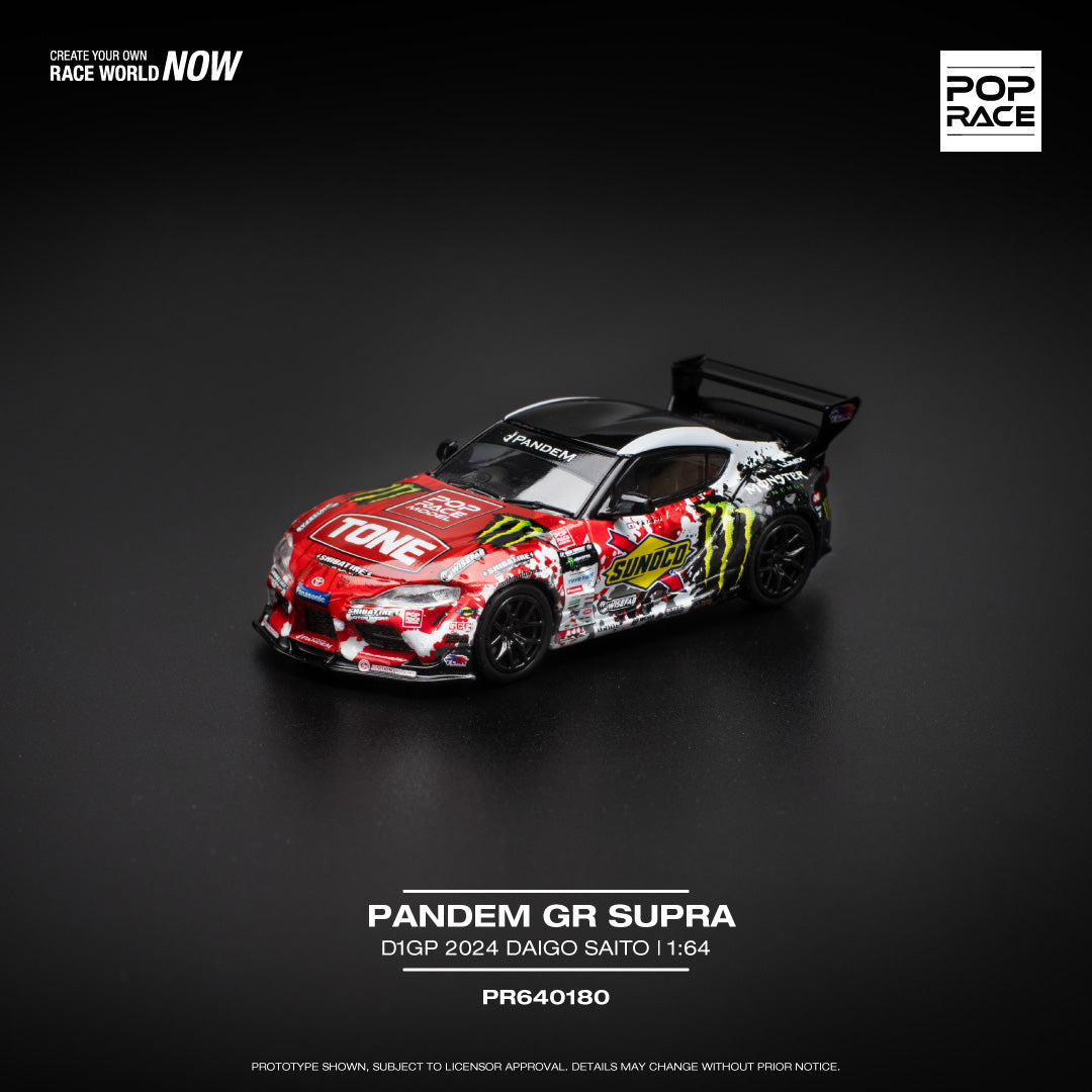 POPRACE 1/64 PANDEM GR SUPRA D1GP 2024 DAIGO SAITO PR640180 – Tokyo Station