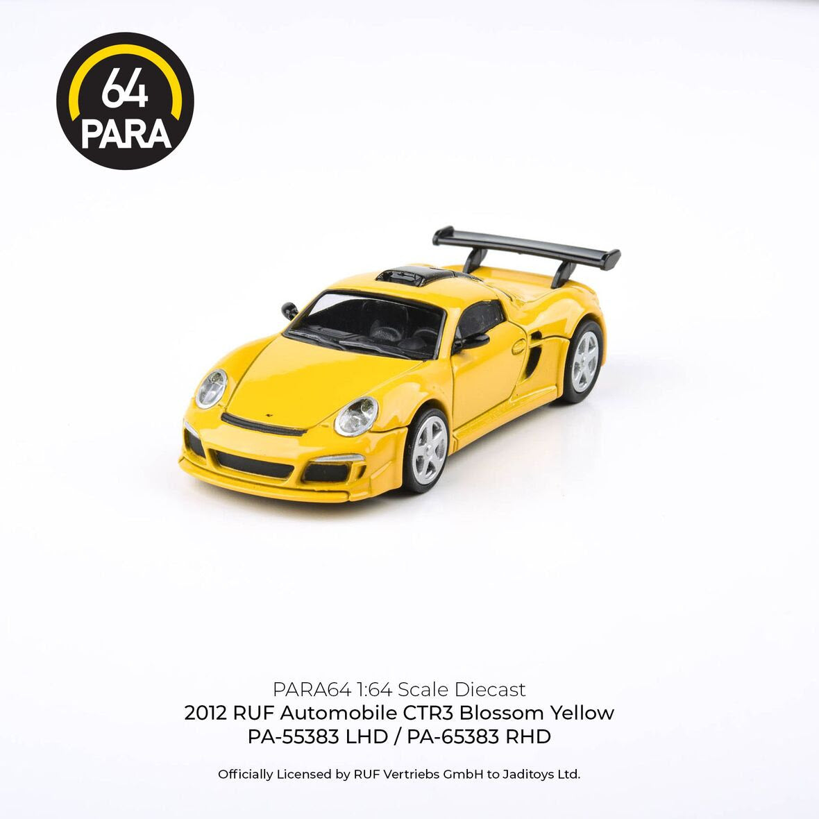 PARA64 1/64 2012 RUF CTR3 – Clubsport Blossom Yellow LHD PA-55383 – Tokyo Station