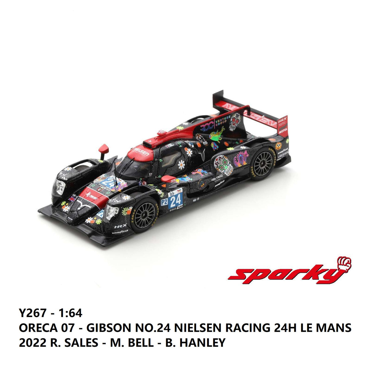Sparky 1/64 Oreca 07 - Gibson No.24 Nielsen Racing Y267 – Tokyo Station