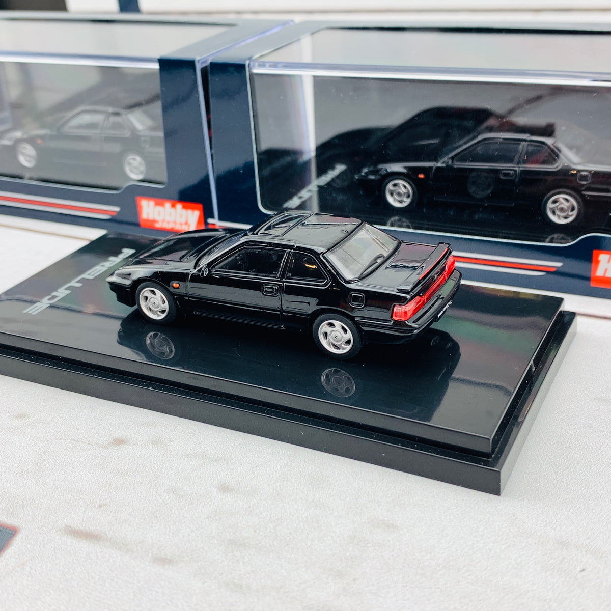 HOBBY JAPAN 1/64 Honda Prelude Si (BA5) 1989 Granada Black Pearl HJ641 – Tokyo Station