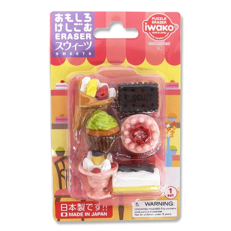 Iwako Japanese Eraser Set - Sweets – Tokyo Station