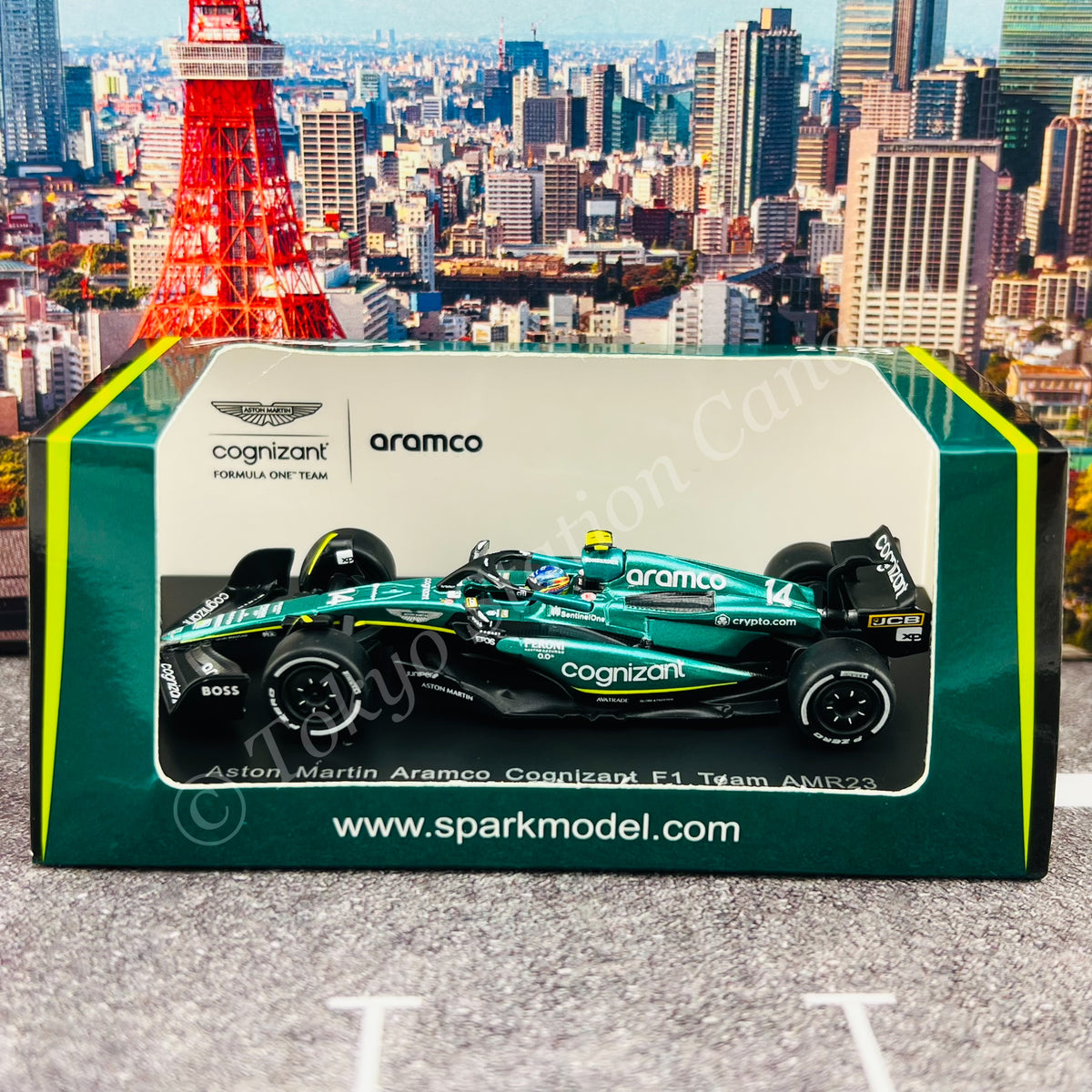 SPARKY 1/64 ASTON MARTIN AMR23 NO.14 ASTON MARTIN ARAMCO COGNIZANT F1 ...