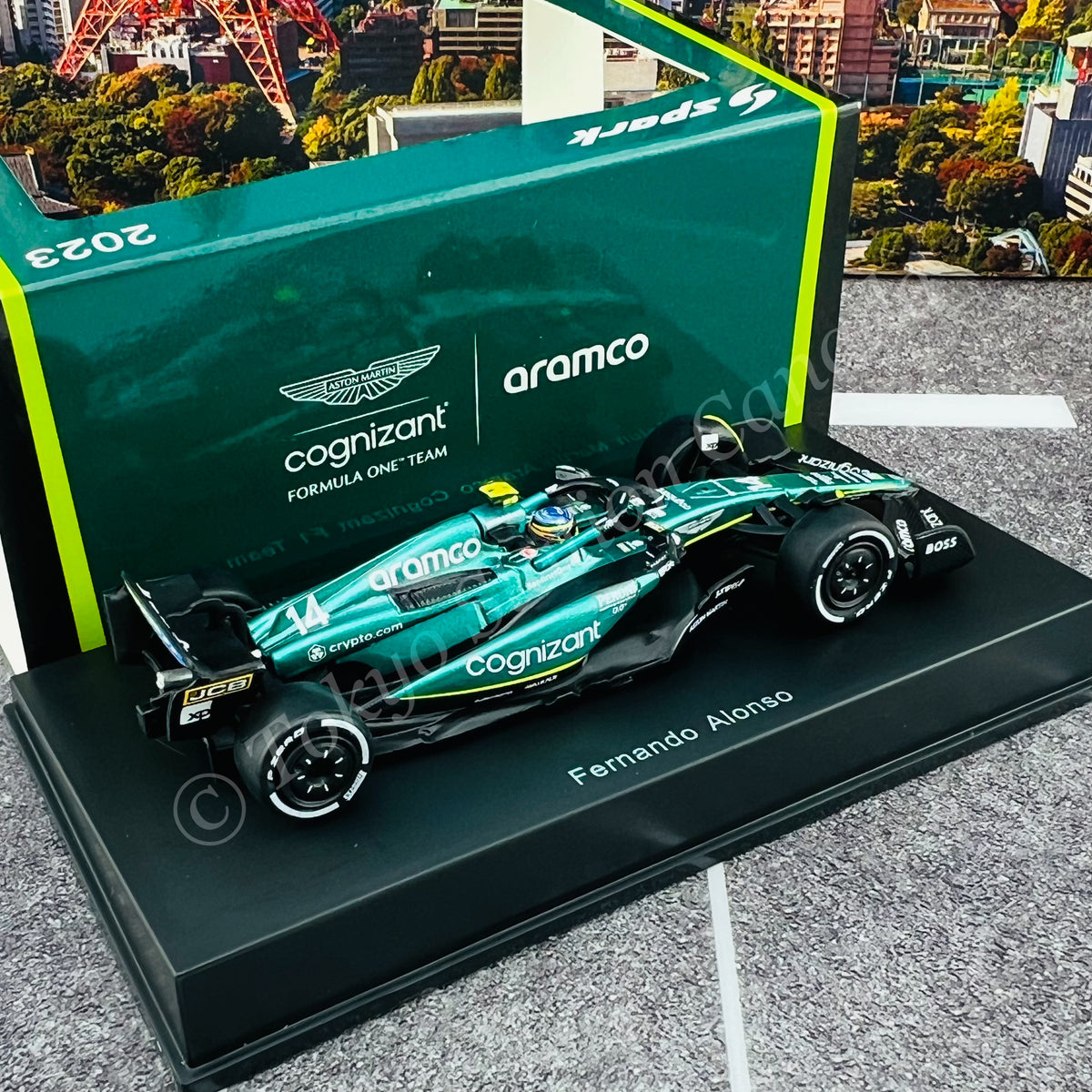 SPARKY 1/64 ASTON MARTIN AMR23 NO.14 ASTON MARTIN ARAMCO COGNIZANT F1 ...