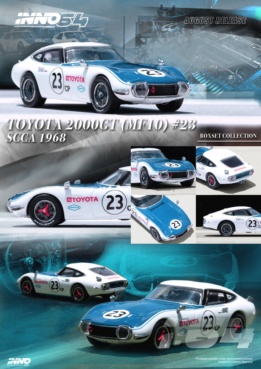 INNO64 1/64 TOYOTA 2000GT #23 & #33 SCCA 1968 Box Set Collection IN64 ...