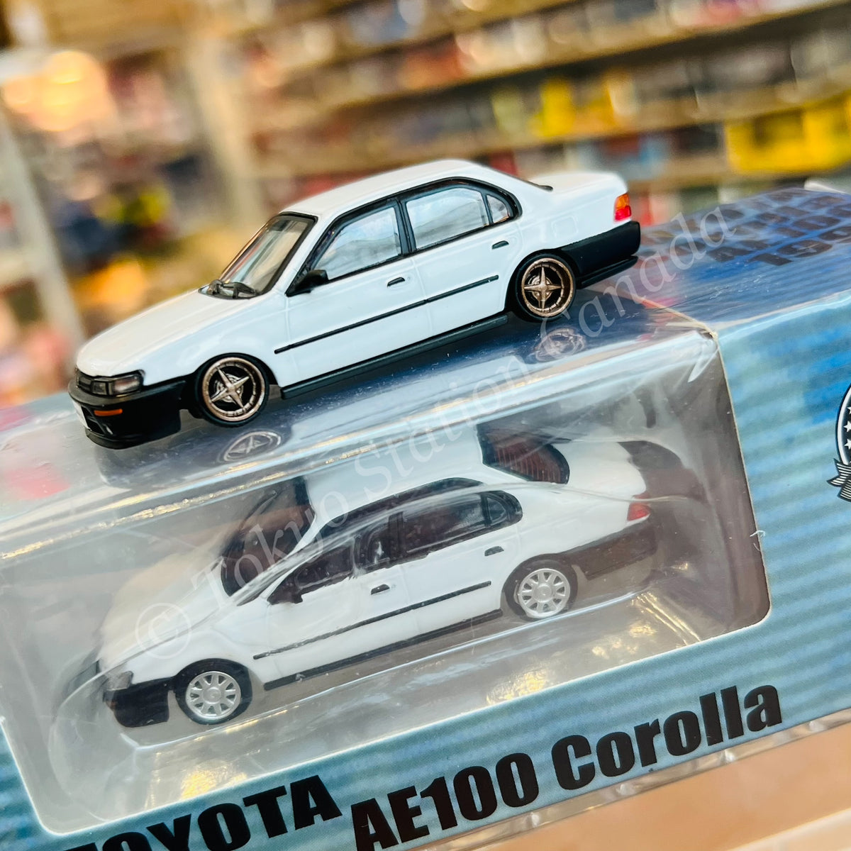 BM Creations 1/64 Toyota Corolla 1996 AE100 -White with Black Bumper L ...
