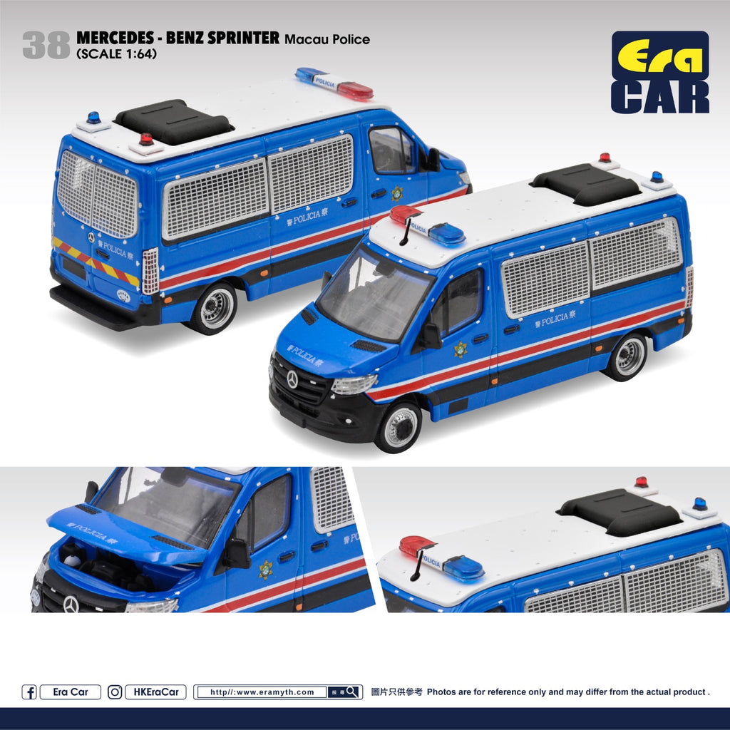 ERA CAR 1/64 38 MERCEDES BENZ SPRINTER Macau Police Car – Tokyo Station