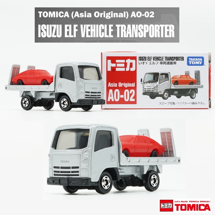 TOMICA (Asia Original) AO-02 Isuzu ELF Vehicle Transporter – Tokyo Station