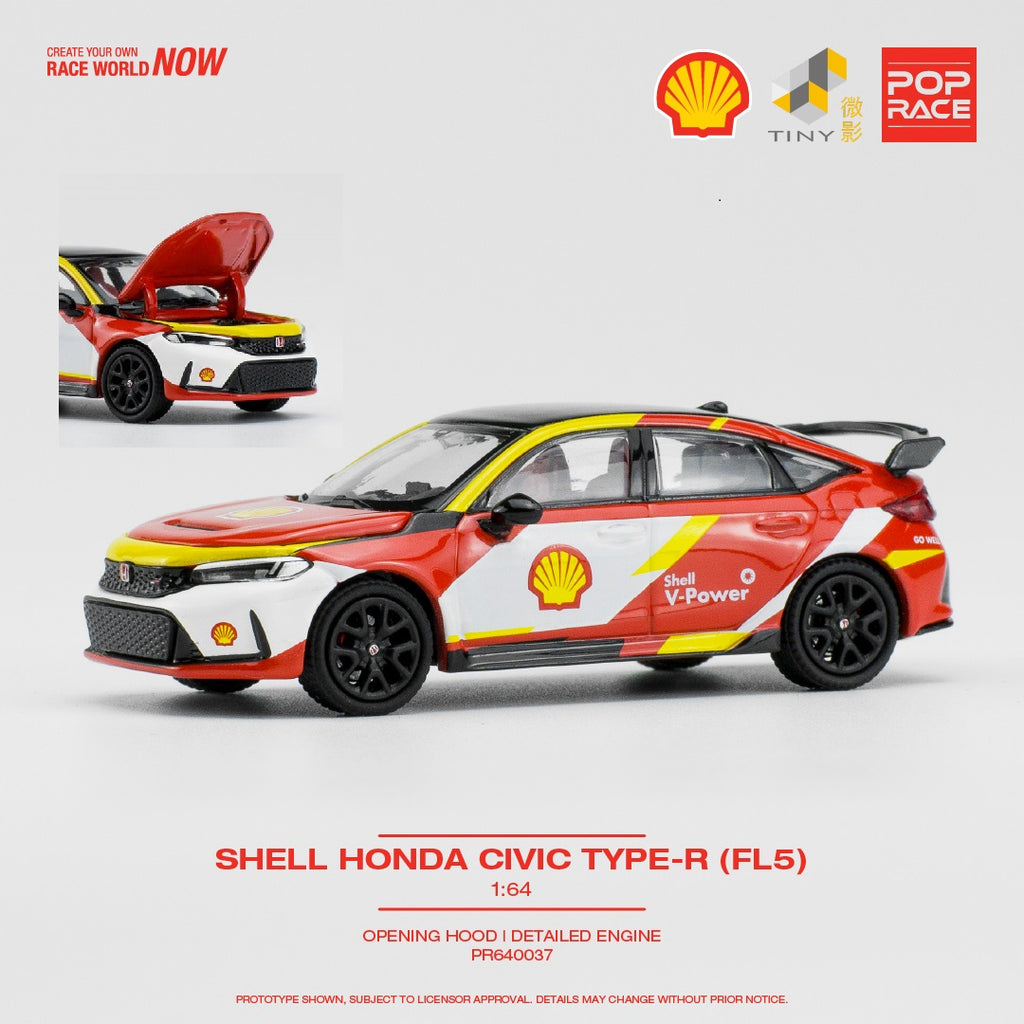 POPRACE 1/64 Shell Honda Civic Type-R (FL5) PR640037 – Tokyo Station