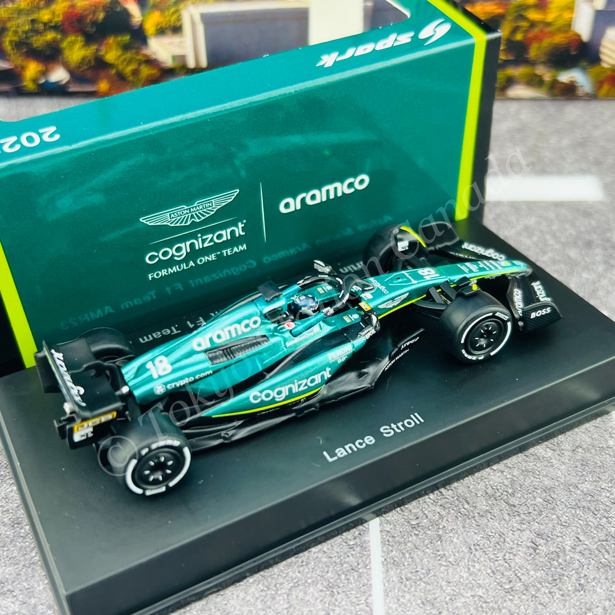 SPARKY 1/64 ASTON MARTIN AMR23 NO.18 ASTON MARTIN ARAMCO COGNIZANT F1 ...