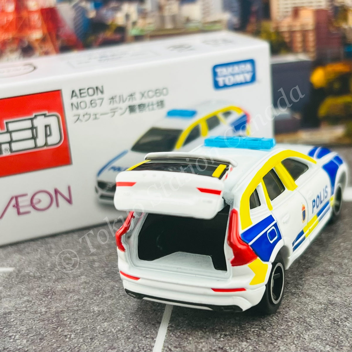 TOMICA AEON No.67 Volvo XC60 Swedish Police Car – Tokyo Station