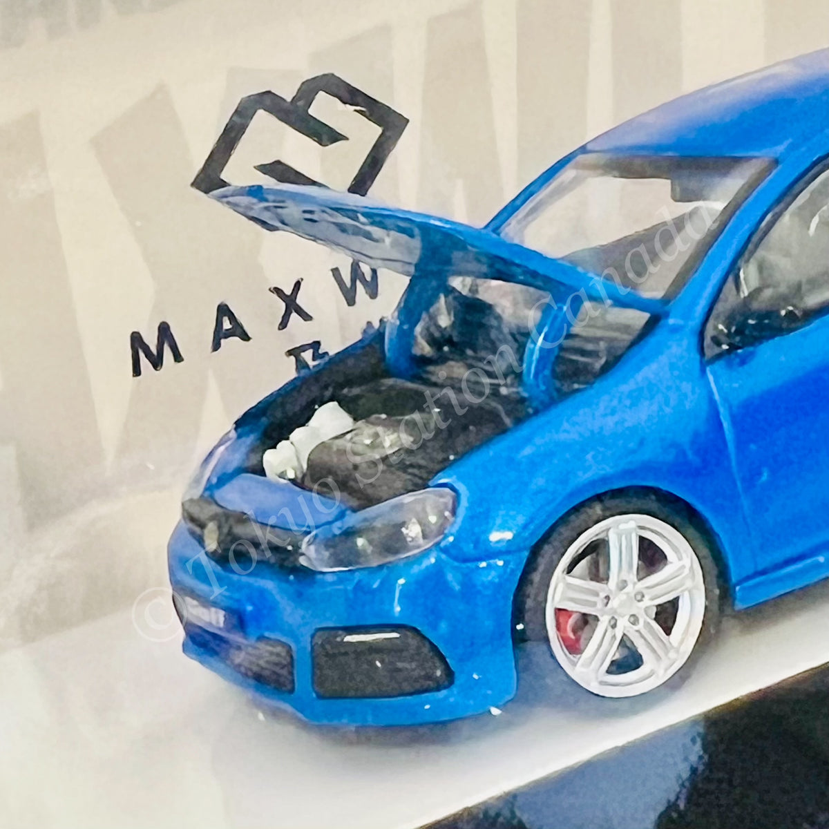 MAXWELL 1/64 GOLF R MK6 Two-Door Pearl Blue Ordinary (HEC 2025 Event M ...