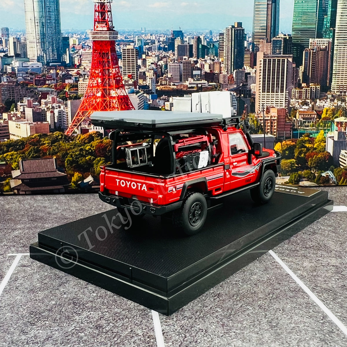 AUTOBOTS 1/64 Toyota Land Cruiser LC79 with Accessories RED – Tokyo Station