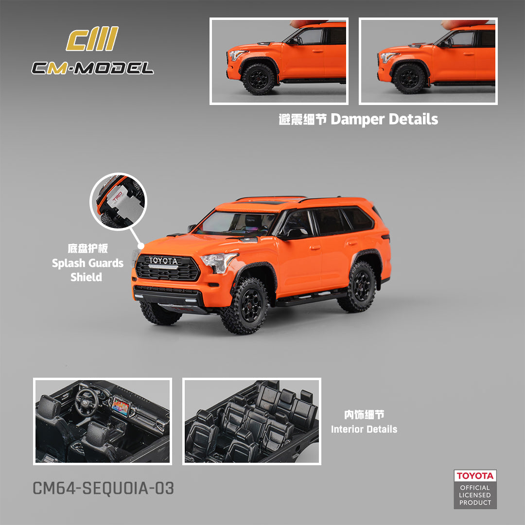 PREORDER CM MODEL 1/64 Toyota Sequoia Orange CM64-SEQUOIA-03 (Approx ...