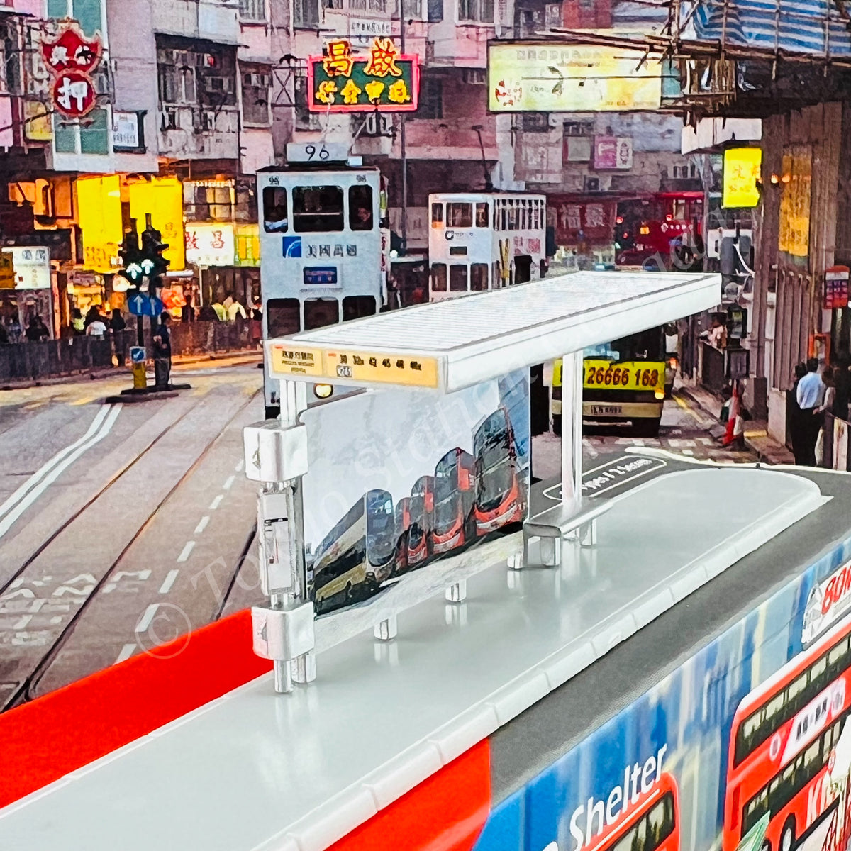 TINY 微影 1/110 KMB Bus Stop Shelter (Princess Margaret Hospital 瑪嘉烈醫院 ...