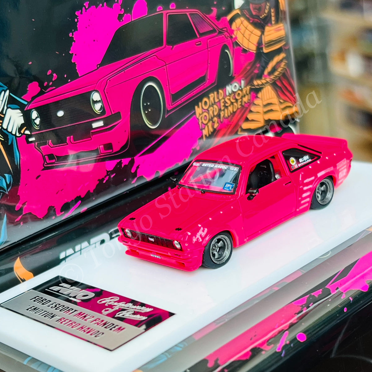 INNO64-R 1/64 RESIN FORD ESCORT MK2 PANDEM "EMOTION" RETRO HAVOC IN64R ...
