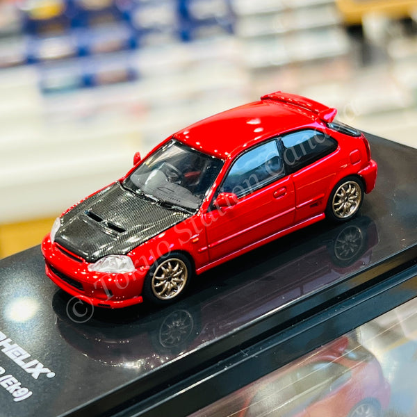 MOTORHELIX 64INTERN SERIES 1/64 Honda Civic Type R EK9 Mugen Milano Re ...