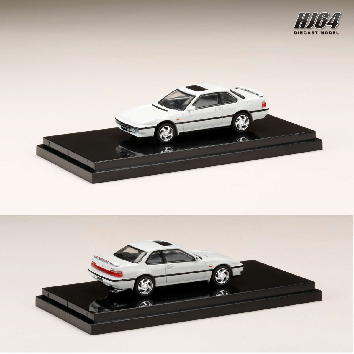 HOBBY JAPAN 1/64 Honda Prelude 2.0XX 4WS Special Edition (BA5) WHITE H – Tokyo Station