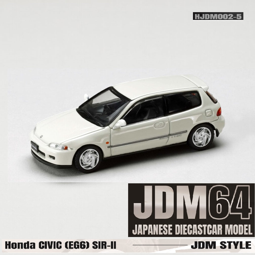 PREORDER JDM64 by HOBBY JAPAN 1/64 Honda CIVIC (EG6) SIR-Ⅱ - Frost Whi ...