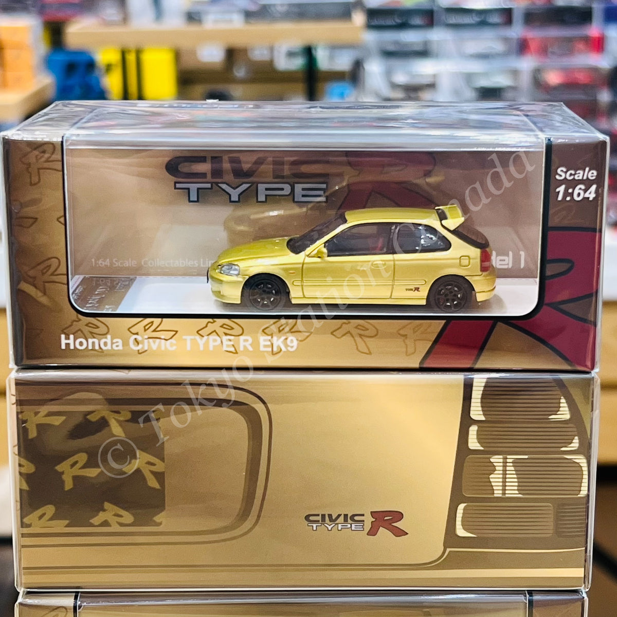 MODEL 1 1/64 Honda Civic Type R EK9 Custom Colour Gold C33302 – Tokyo ...