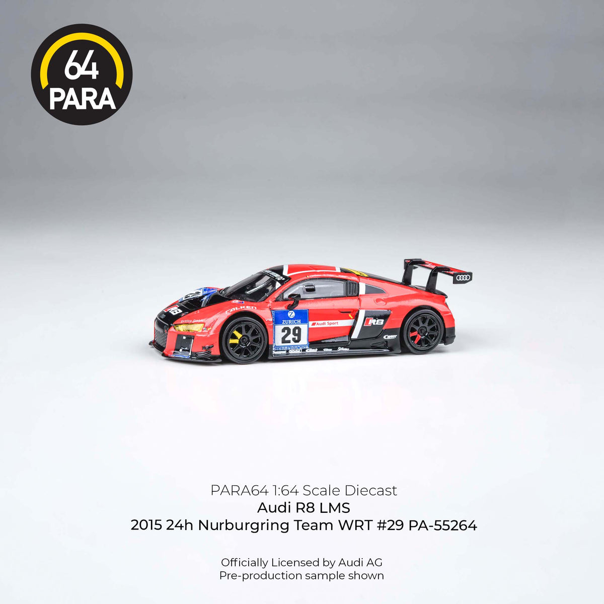 PARA64 1/64 2015 Audi R8 LMS 24H Nurburgring Team WRT #29 PA-55264 ...