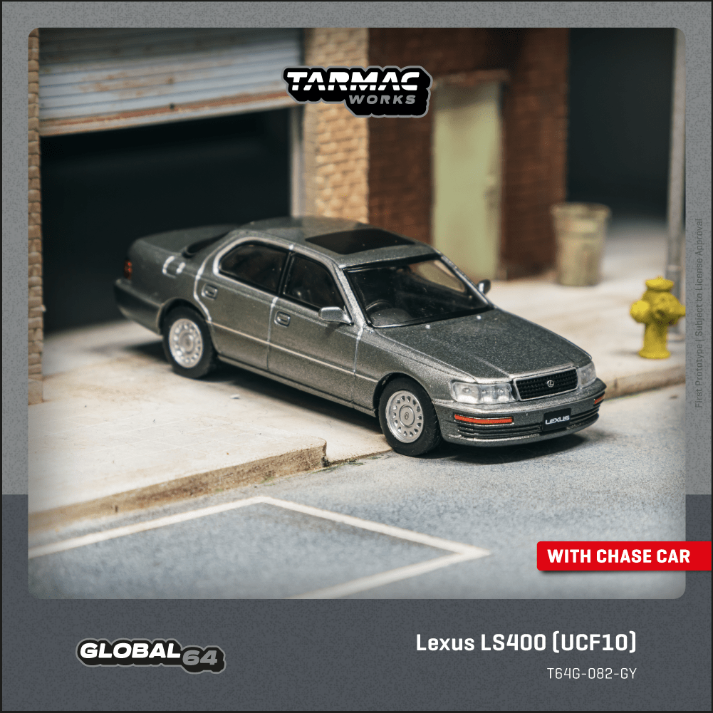 PREORDER TARMAC WORKS GLOBAL64 1/64 Lexus LS400 (UCF10) Flint Grey T64 ...