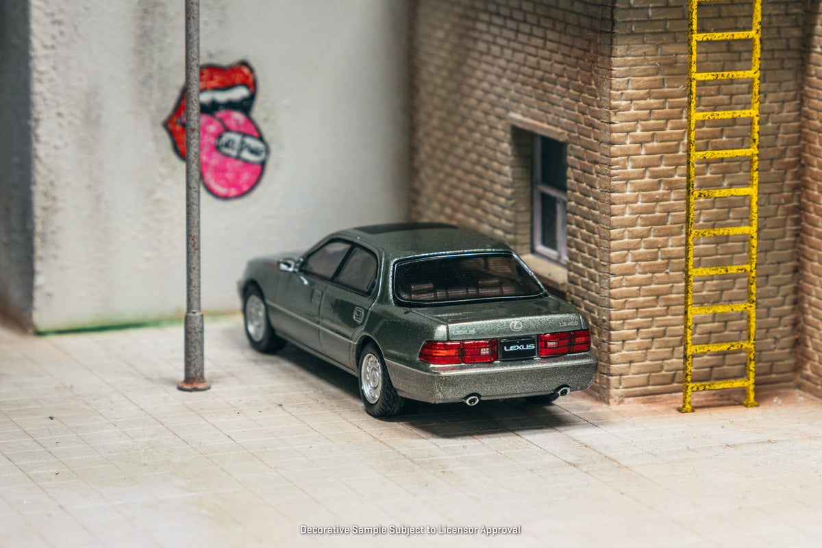PREORDER TARMAC WORKS GLOBAL64 1/64 Lexus LS400 (UCF10) Flint Grey T64 ...
