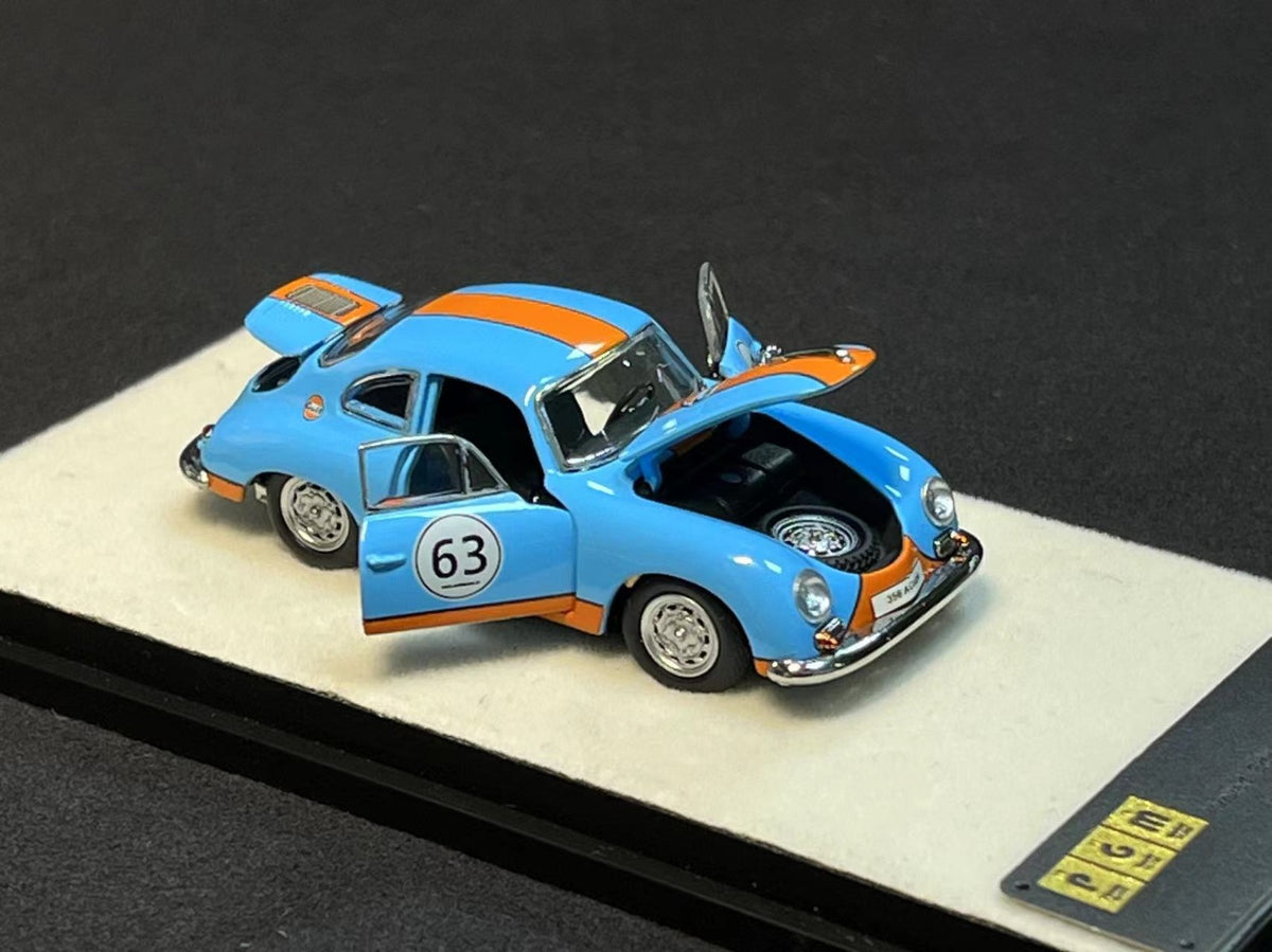 PGM 1/64 Porsche 356 Gulf (Fully Opened with Rectangular Display ...