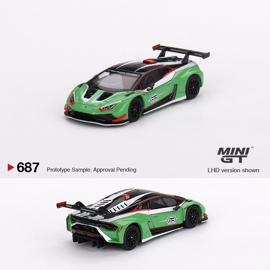 MINI GT 1/64 Lamborghini Huracán GT3 EVO2 Presentation LHD MGT00687-L ...