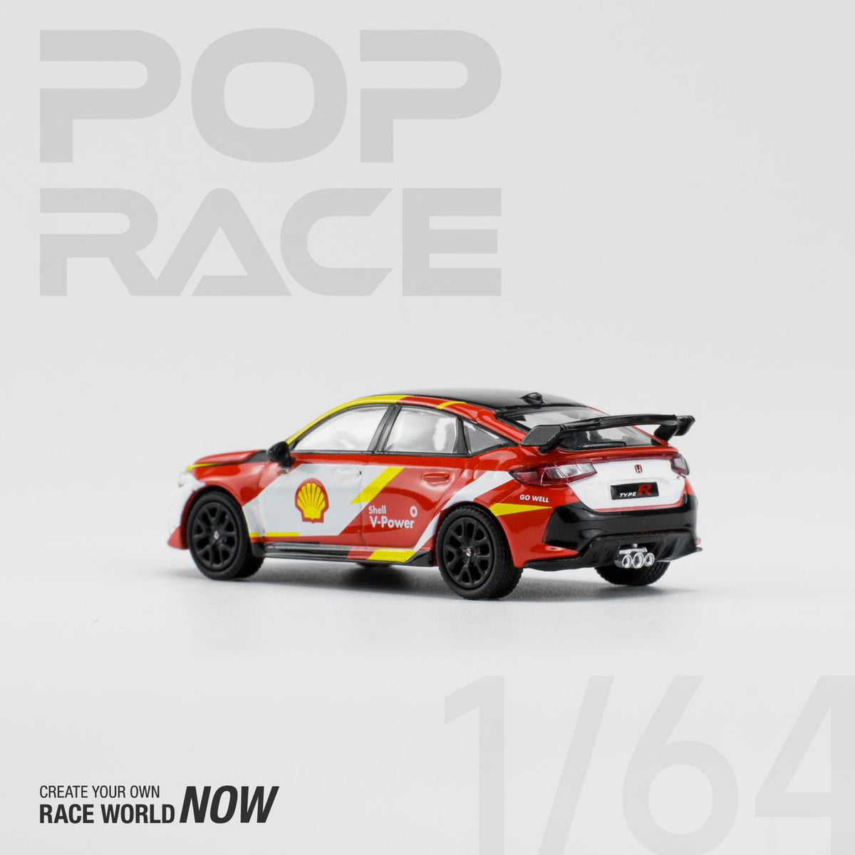 POPRACE 1/64 Shell Honda Civic Type-R (FL5) PR640037 – Tokyo Station