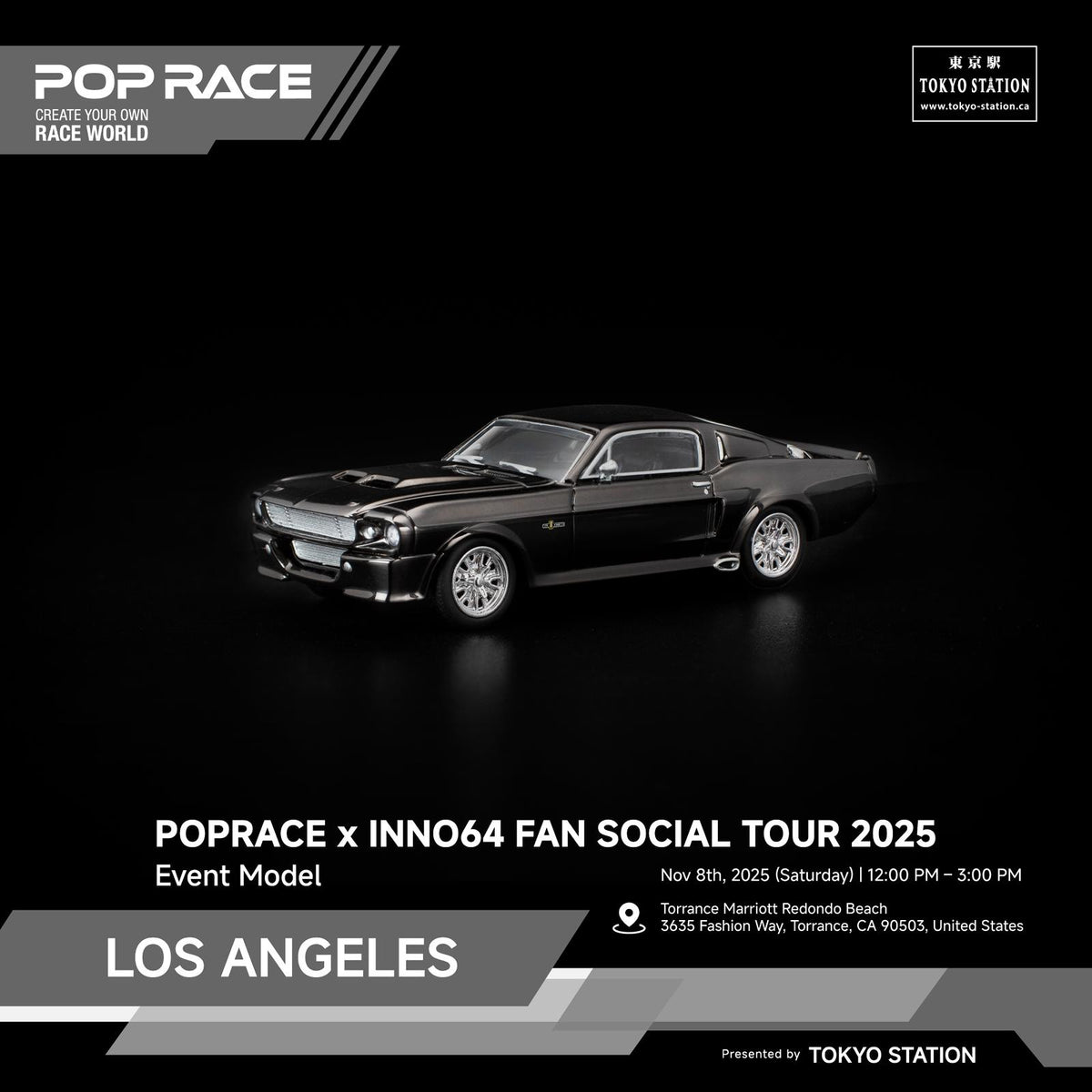 LOS ANGELES - POPRACE x INNO64 EVENT TICKET + POPRACE and INNO Event C ...