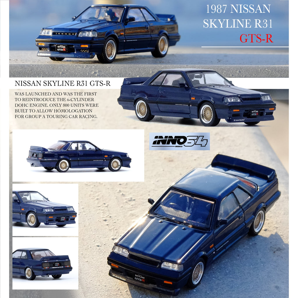 INNO64 1/64 NISSAN SKYLINE GTS-R (R31) Dark Blue IN64-R31-DB – Tokyo Station