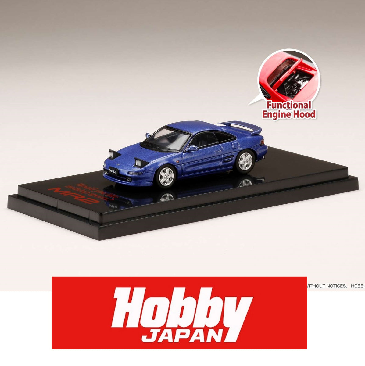 HOBBY JAPAN 1/64 Toyota MR2 (SW20) GT-S 1996 / Open Headlight Purplish ...