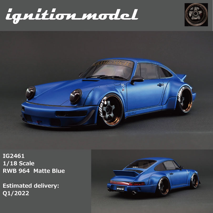 Ignition Model 1/18 RWB 964 Matte Blue IG2461 – Tokyo Station