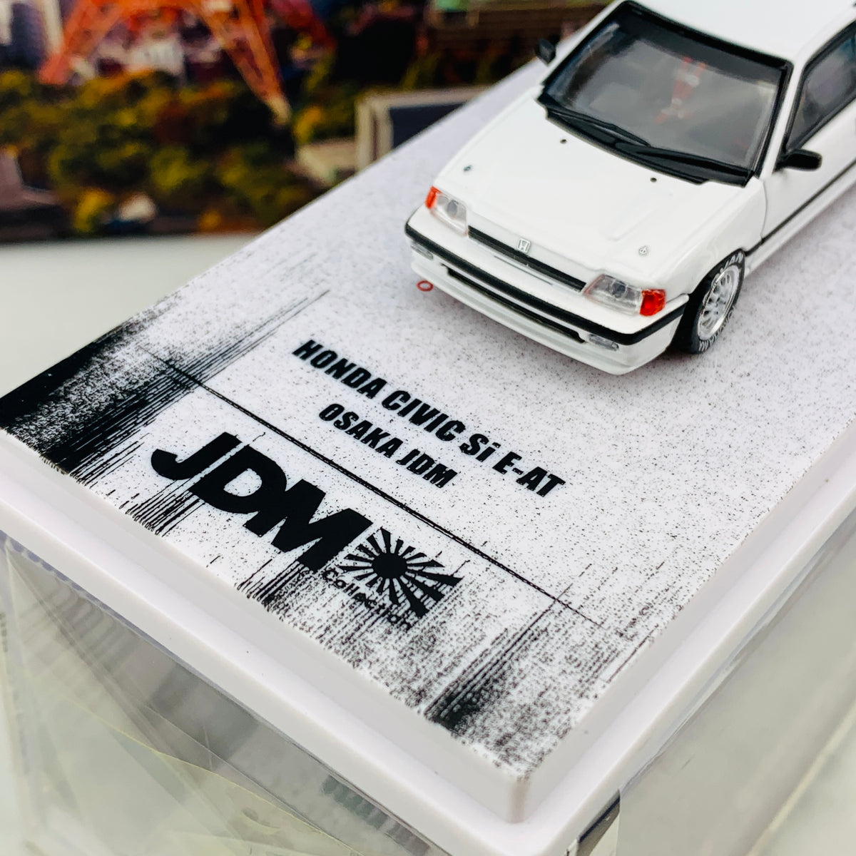 INNO64 1/64 JDM COLLECTION HONDA CIVIC SI E-AT WHITE "OSAKA JDM" with ...
