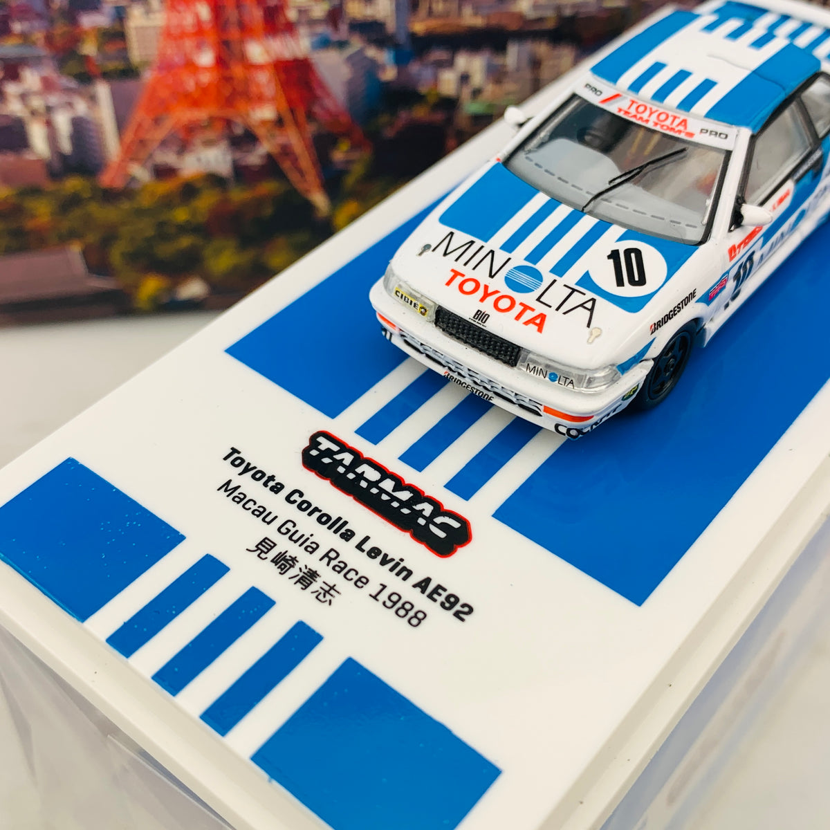 Tarmac Works 1/64 Toyota Corolla Levin AE92 Macau Guia Race 1988 見崎清志 ...