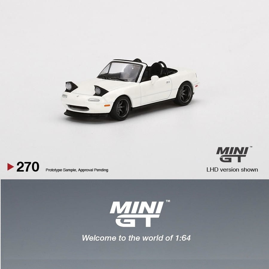 MINI GT 1/64 Mazda Miata MX-5 (NA) Tuned Version Classic White - Fred ...
