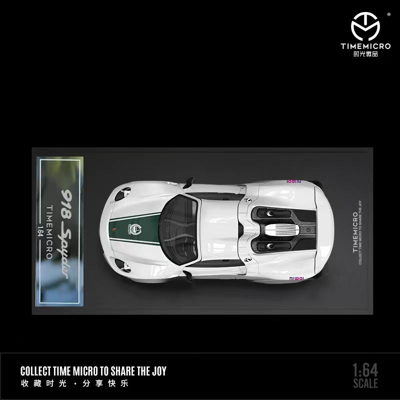 PREORDER TIME MICRO 1/64 918 Dubai Police Car with Figurine (Approx. r ...
