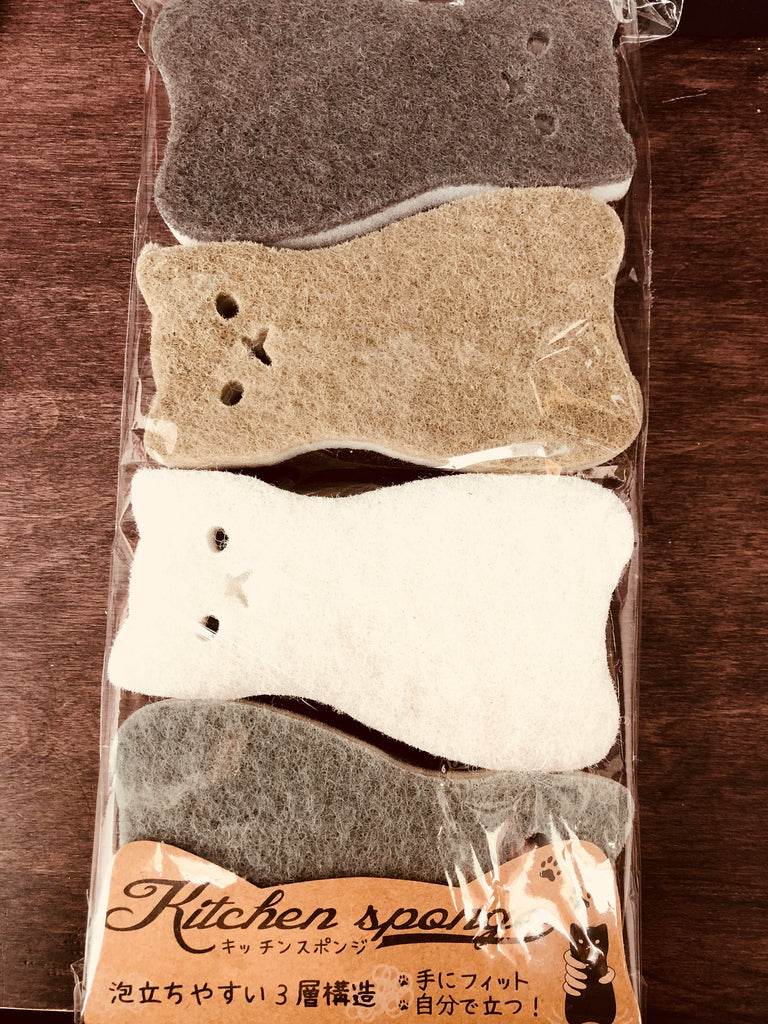 Set of 4pcs - Cat Sponge – Tokyo Station