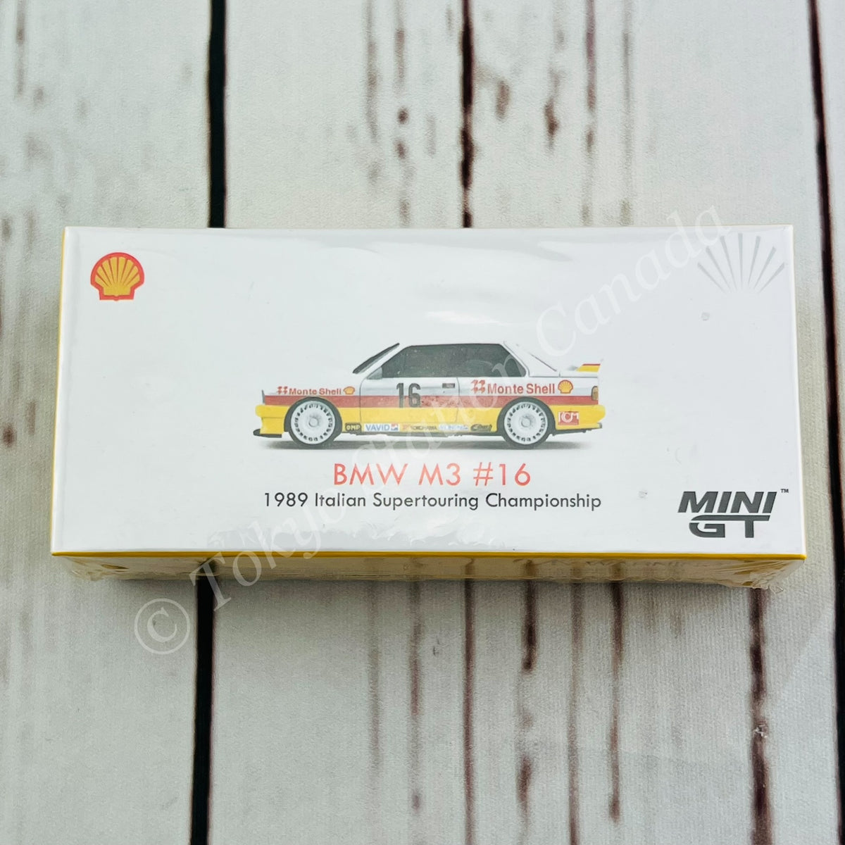 TINY 微影 x MINI GT Shell BMW M3 #16 1989 Italian Supertouring Champions ...
