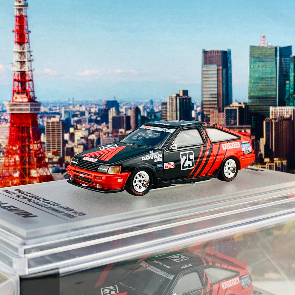 INNO64 1/64 TOYOTA COROLLA Levin AE86 #25 “ADVAN” JTC 1985 IN64-AE86-A ...