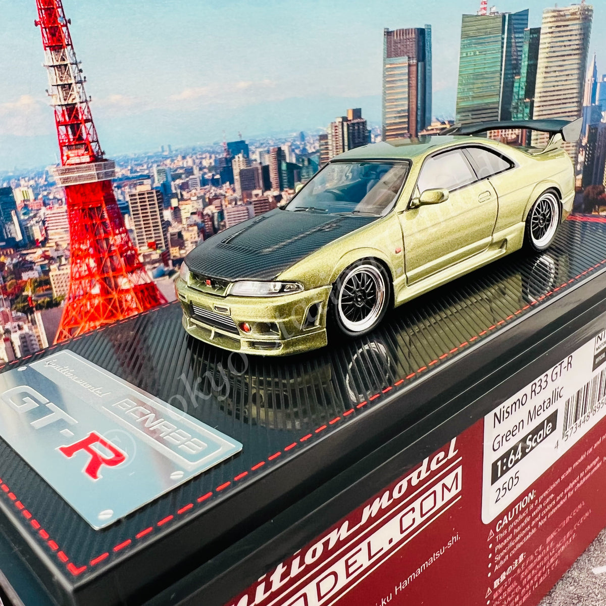 Ignition Model 1/64 Nissan R33 GT-R Green Metallic IG2505 – Tokyo Station