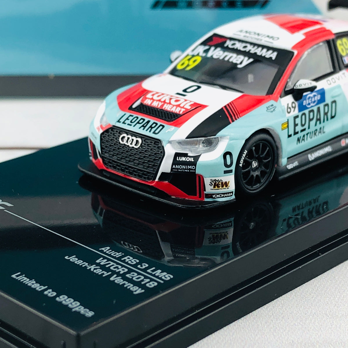 Tarmac Works 1/64 Audi RS3 LMS WTCR 2018 Jean-Karl Vernay Limited to 9 ...