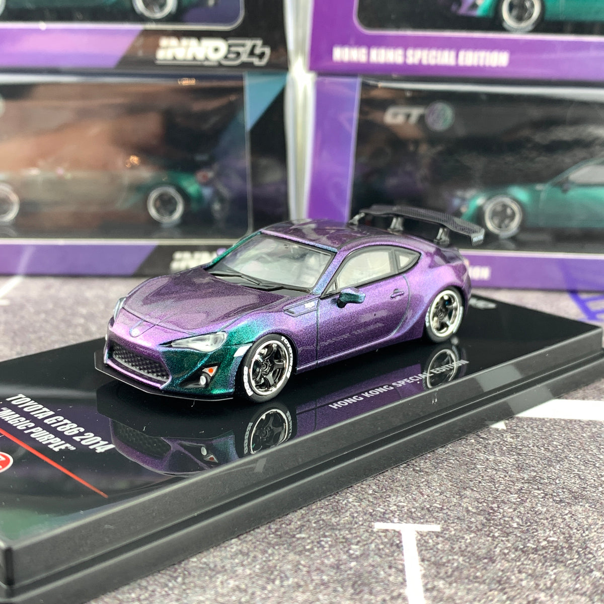 INNO64 1/64 Toyota GT86 2014 Magic Purple Hong Kong Special Edition IN ...