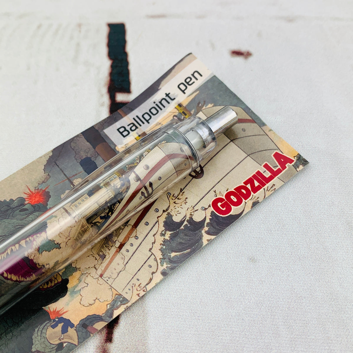 Folcart Japan Godzilla Ballpoint Pen - Large Monster Ocean Appearance ...