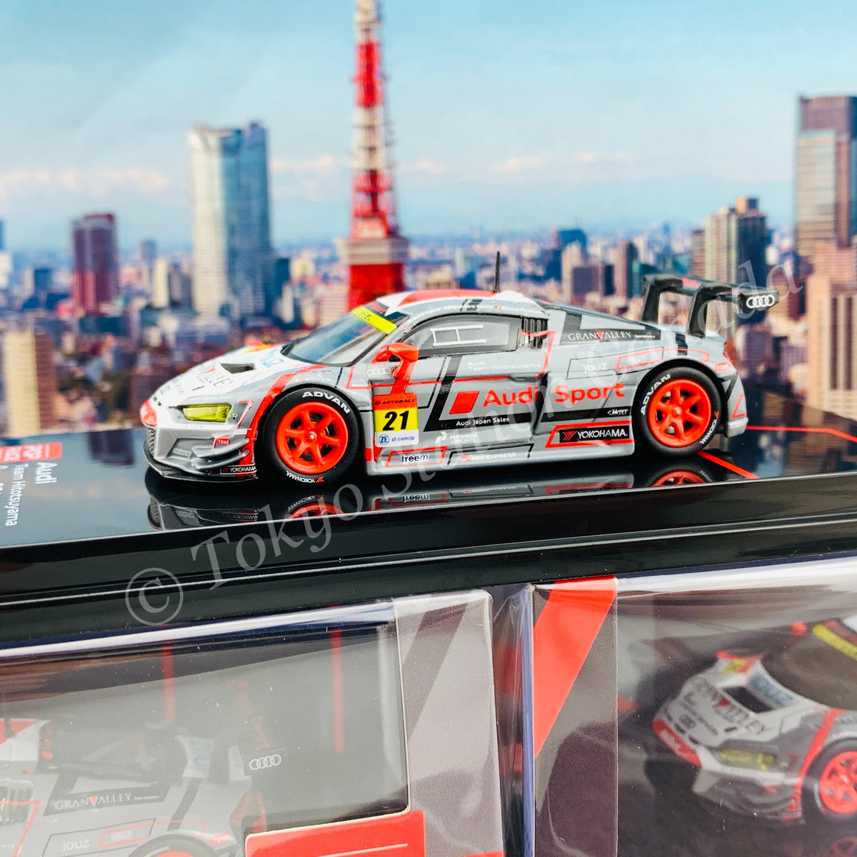 POPRACE 1/64 Audi R8 LMS Super GT 2019 Series #21 Audi Team Hitosuyama ...