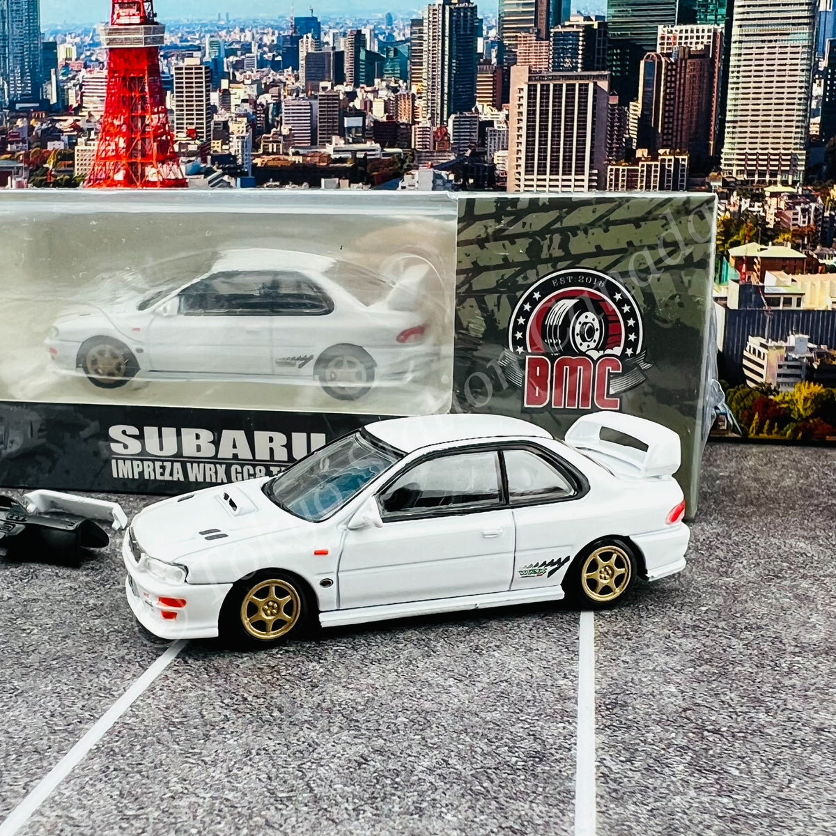 BM Creations 1/64 Subaru Impreza WRX GC8 TYPE-R WHITE LHD 64B0232 ...