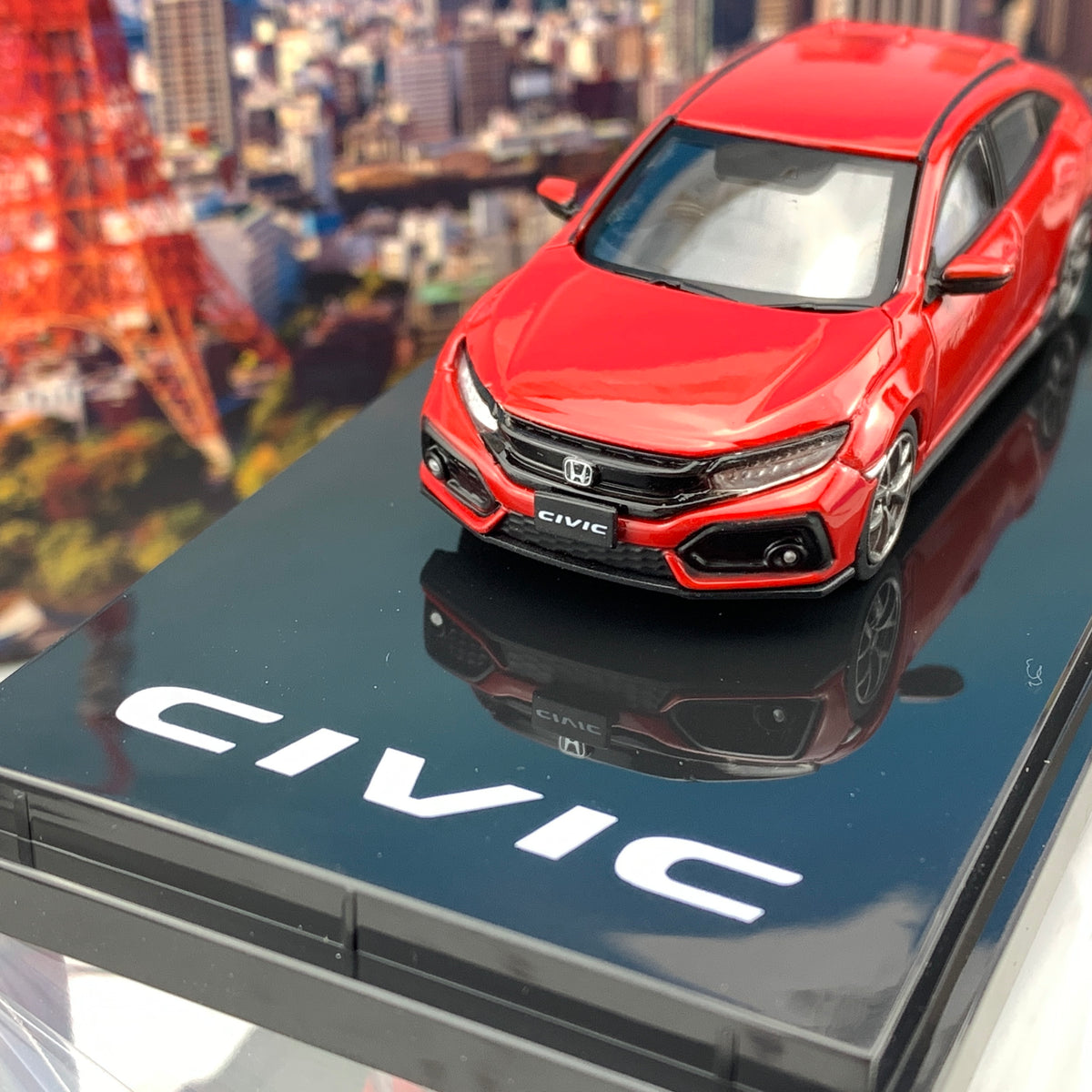 HOBBY JAPAN 1/64 Honda CIVIC Hatchback FK7 Flame Red Customized Versio ...
