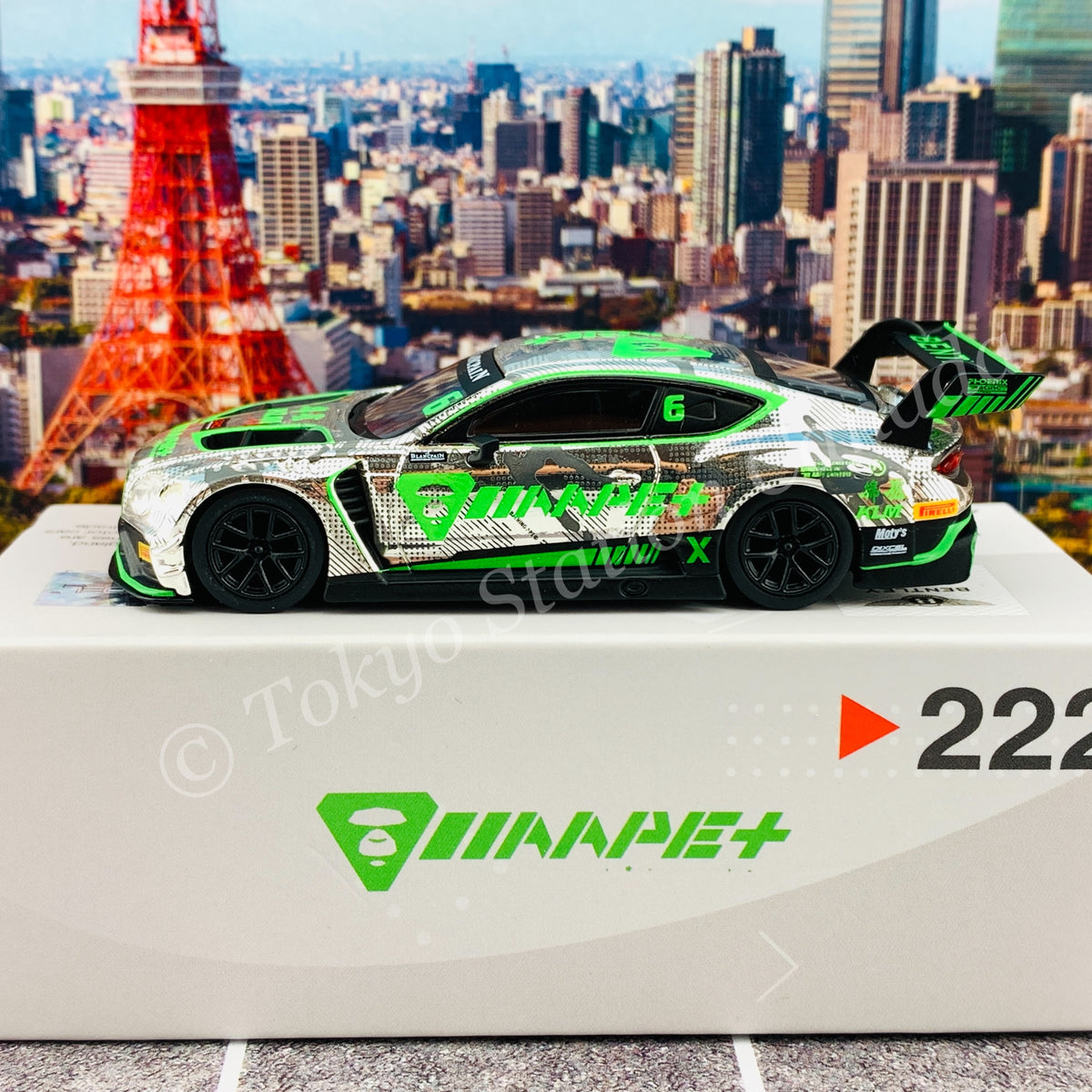 MINI GT x Pop Race 1/64 Bentley Continental GT3 #6 Phoenix Racing Asia ...