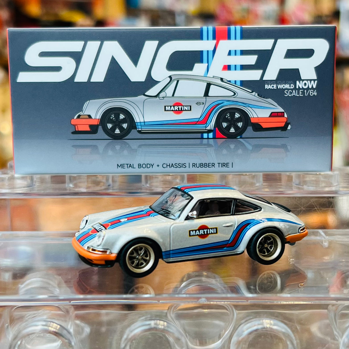 POPRACE 1/64 Singer 911 Martini PR64-SGR-MAR – Tokyo Station